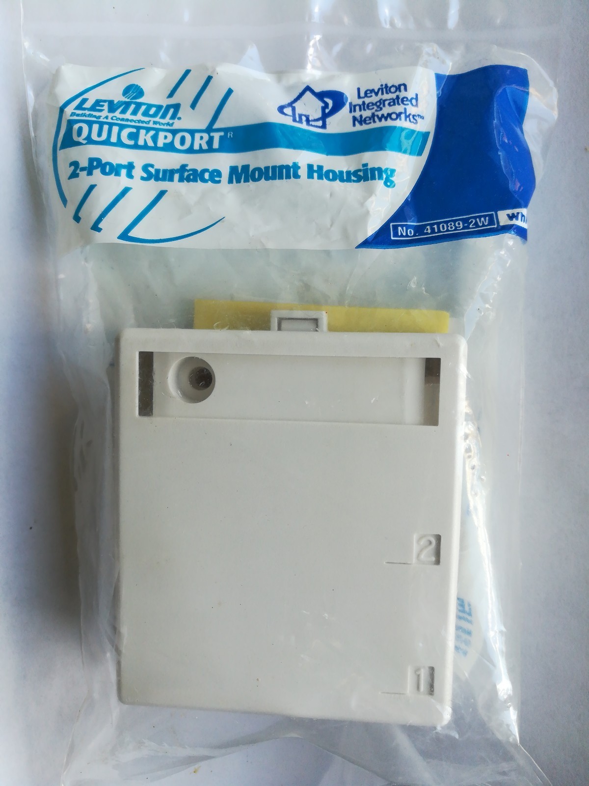 Leviton Quickport Decora Insert 2 Port White Cat. No. 41089-2w | eBay