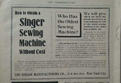 Sewing Machines - 1898 Singer