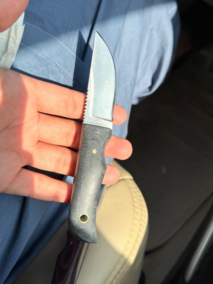 Custom Handmade D2 Tool Steel Randall Model 10 Fisherman Style Fixed ...