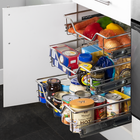 Dihl Pull Out Storage Basket Stainless Wire Kitchen Larder for 300mm ...