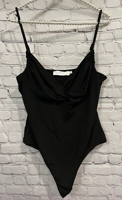 NWOT ASTR the Label Women’s Black Spaghetti Straps Wrapped Chest Body ...
