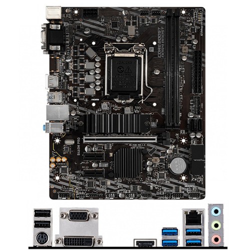 MSI B460M Pro Motherboard Intel B460 LGA 1200 2×DDR4 Micro ATX 1×M.2 ...
