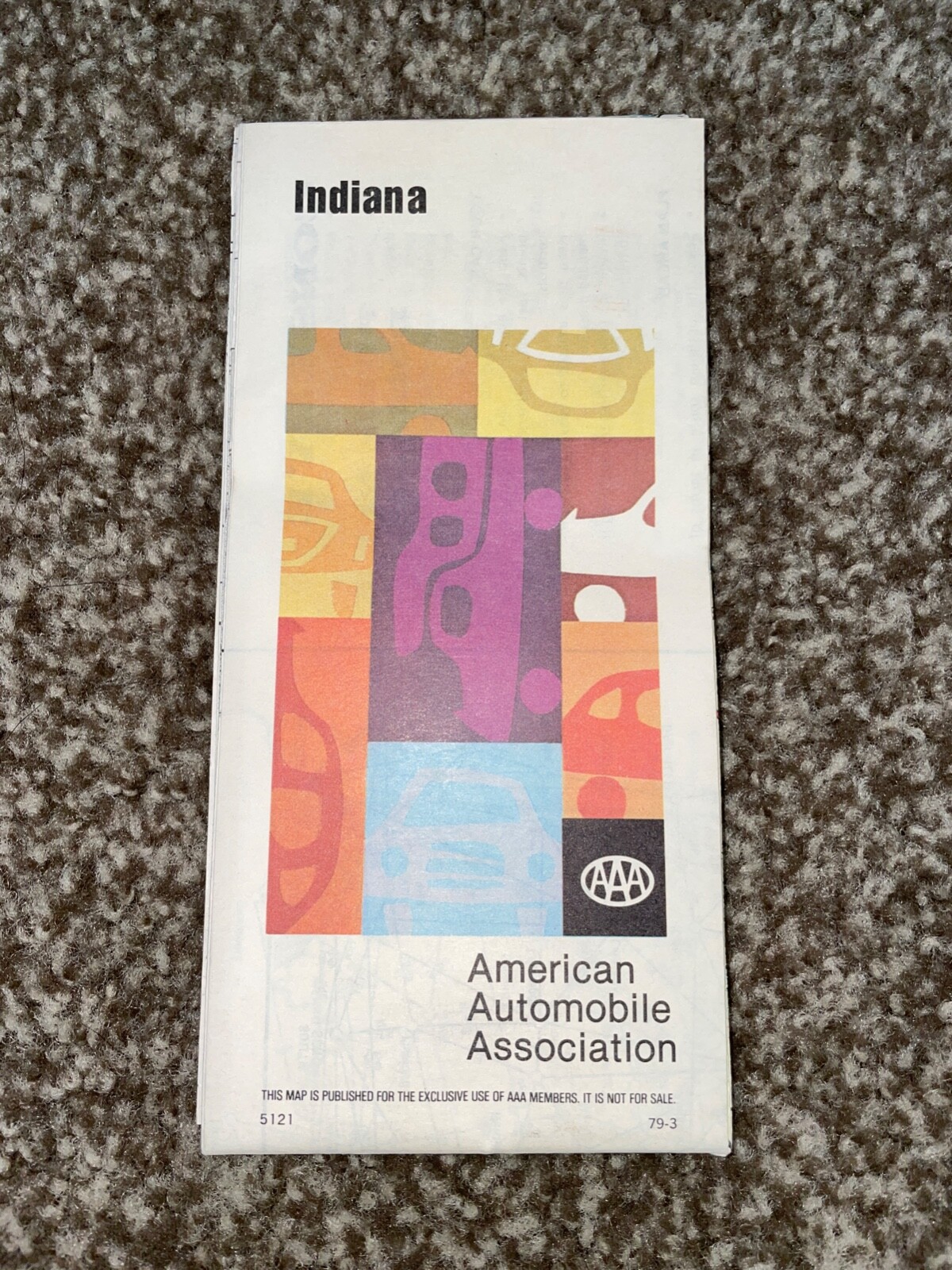 1979-1980 Edition AAA Indiana Official State Highway Travel Road Map ...