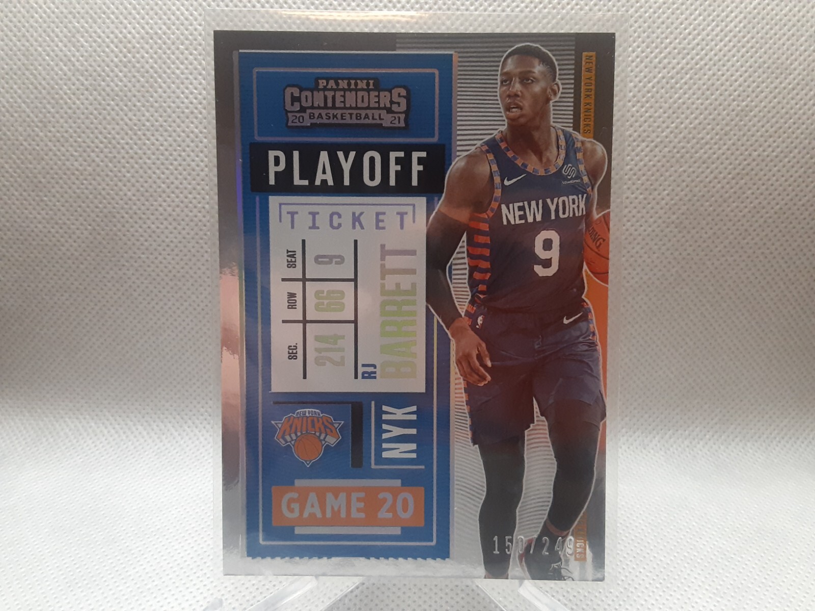 2020-21 Panini Contenders - RJ Barrett #80 Playoff Ticket /249 for sale ...