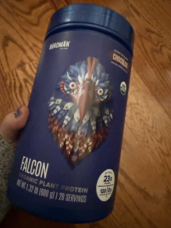 VBIRDMAN Falcon Vegan Protein Powder Organic, Stevia & Sugar Free ...
