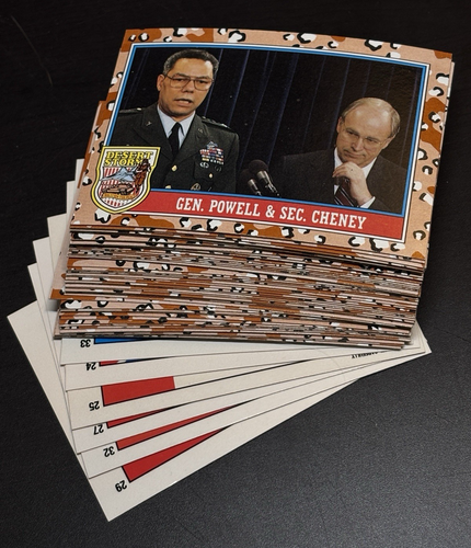 1991 Topps Desert Storm Lot Of 48 Cards And 6 Stickers. Colin Powell ...