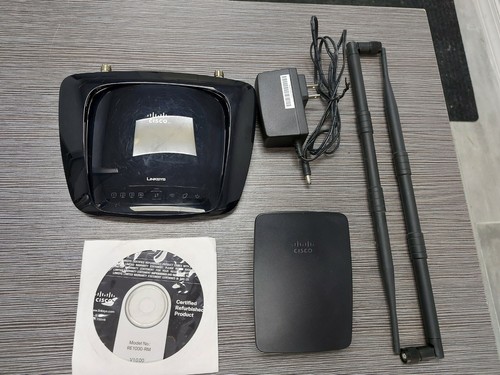 Linksys by Cisco WRT160NL Broadband Router, RE1000 Wi-Fi Extender, Disk ...