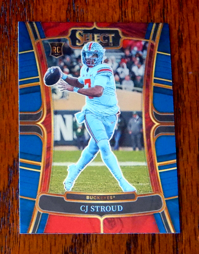 CJ Stroud . Rookie * 2023 Panini Select Draft Picks BLUE #2 🐮 Texans 🐮 ...