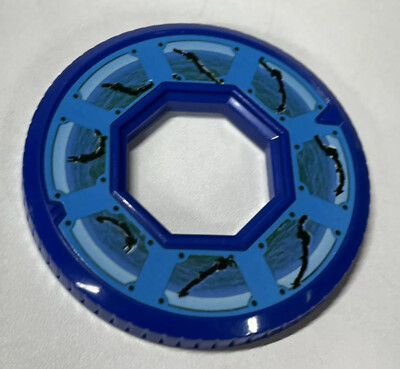 Bandai Mighty Morphin Power Rangers Samurai Disk BLUE on BLUE Water ...