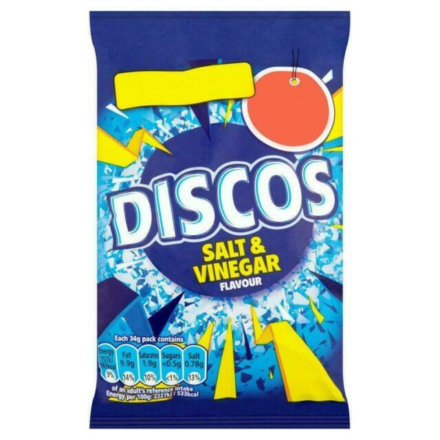 KP Discos 34g Crisps - Salt & Vinegar Flavour, Pack of 30 for sale ...