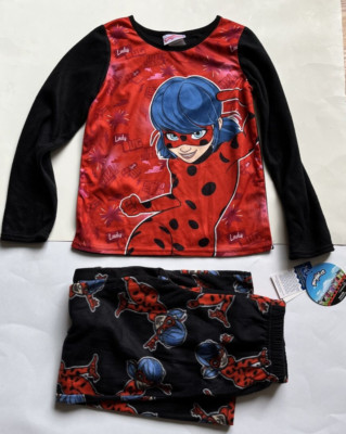 Ladybug & Cat Noir Fleece 2 piece PJ Set- Girl's Size 8 NEW $38 | eBay
