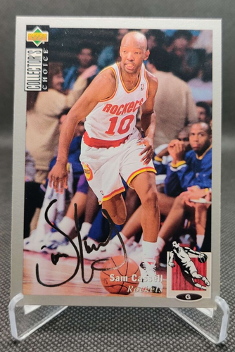 1994-95 Collector's Choice Silver Signature #87 Sam Cassell Houston ...