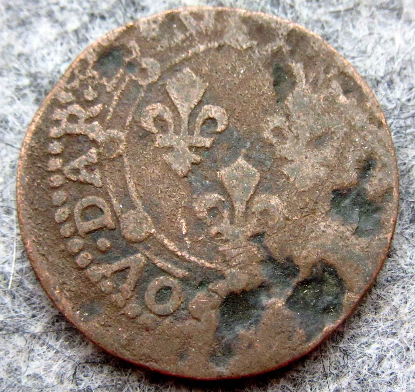 FRANCE FEUDAL Principality of Arches-Charleville CHARLES II 1640 DOUBLE ...