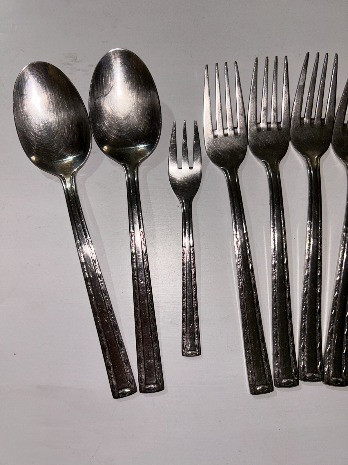 VTG GGS Edelstahl Rostfrei 8 Pieces Chevron Solingen Germany Stainless ...
