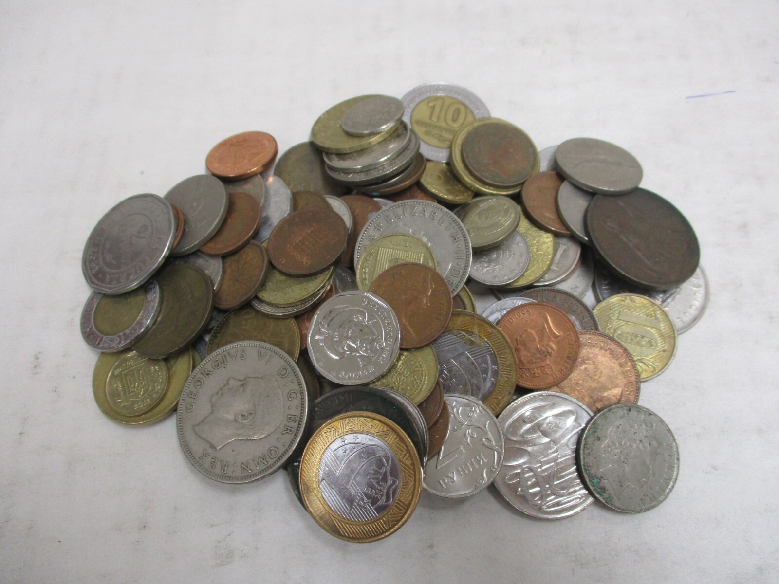 Bulk Lot of World Foreign Coins by the Pound Mixed Countries - 1 lb Bag ...