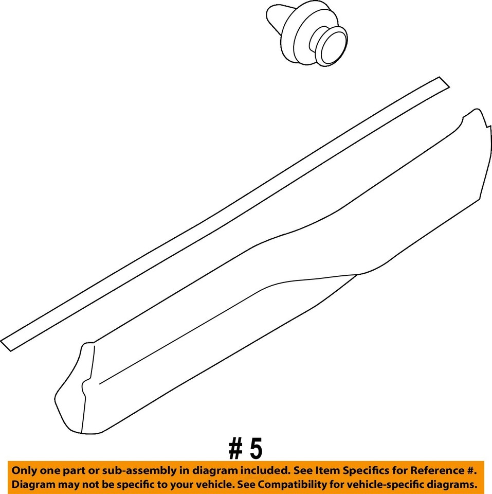 SUBARU OEM 19-23 Forester Rear Door Exterior Trim-Lower Molding ...