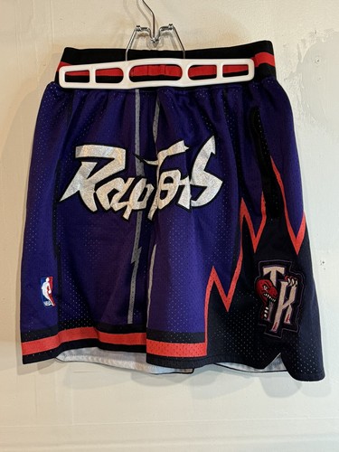 Vintage Toronto Raptors Purple Mesh Basketball Shorts NBA Made In USA ...