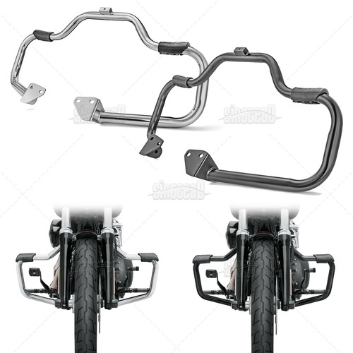 Mustache Engine Guard Highway Crash Bar For 06-17 Harley Dyna FXDF FXDL ...