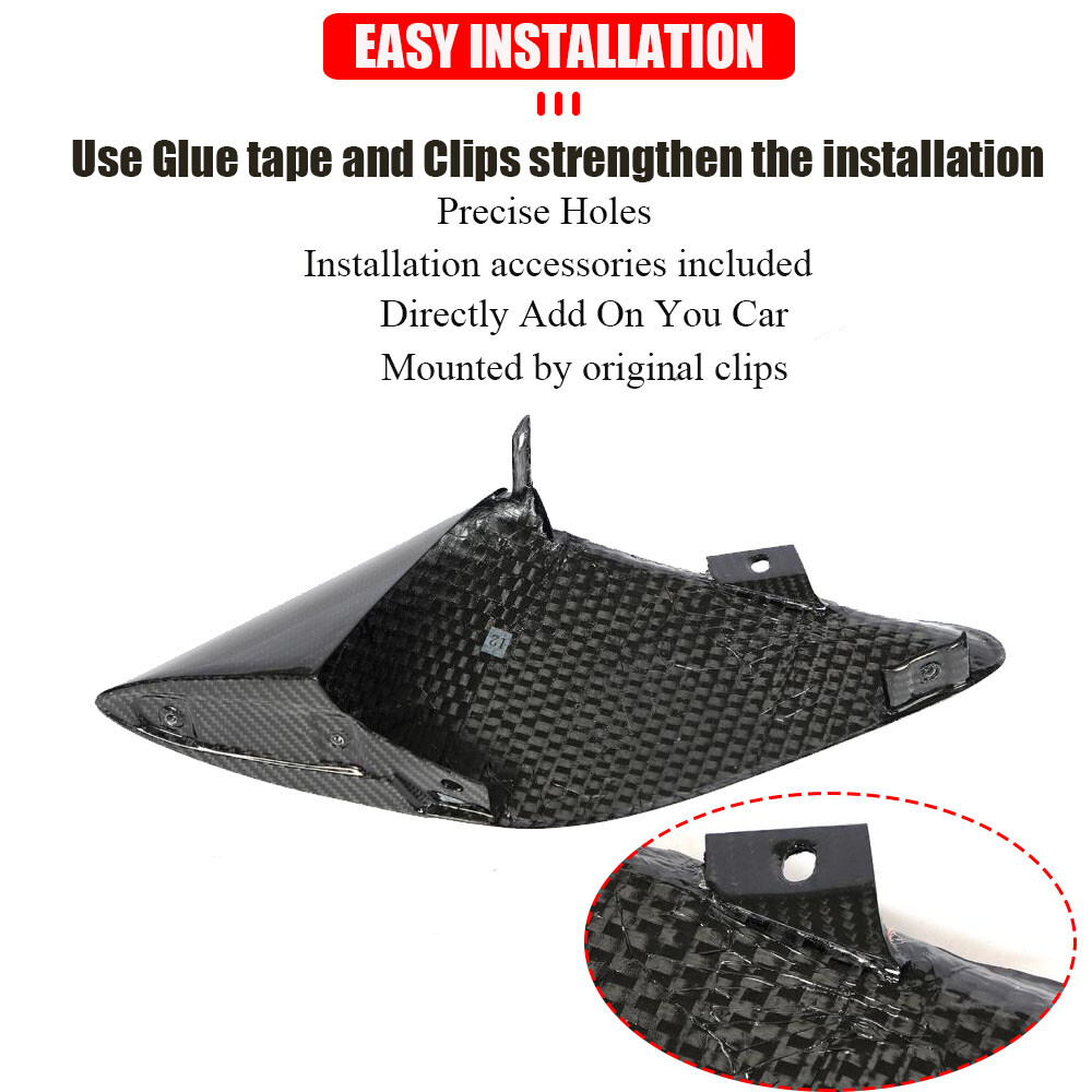 Fits Ferrari 2016UP 488 GTB Dry Carbon Side Fender Vent Air Duct Cover ...