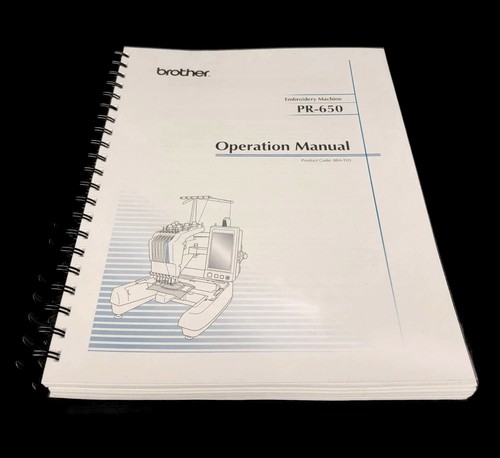 Brother PR650e PR650eC Manual Instructions & Reference Guide COLOR COPY ...