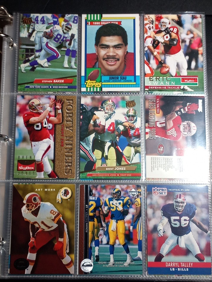 HUGE Lot 500+ Vintage/Modern Football Cards Collection Binder HOF ...