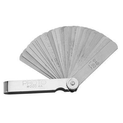 Proto J000AA 1/2" x 3" 25 Blade Master Feeler Gauge Set with Steel ...