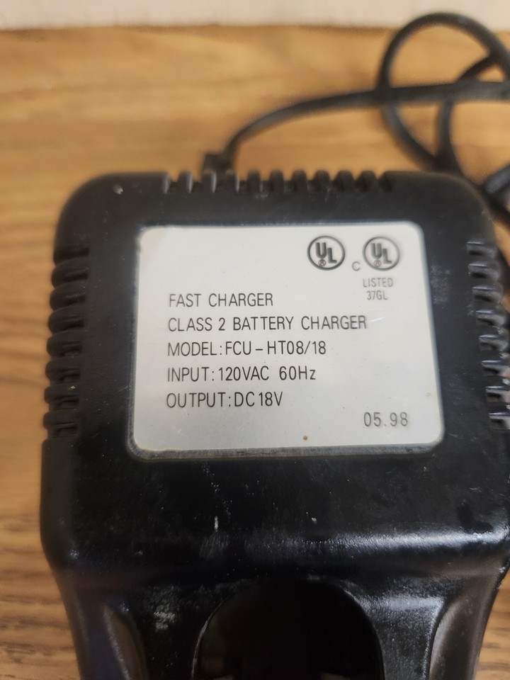 Panasonic Class 2 Fast Battery Charger 18V DC Model FCU-HT08/18- Tested ...