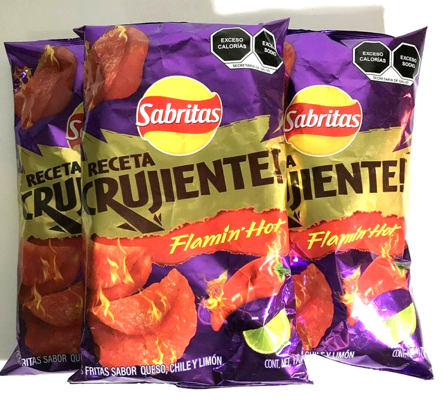 Single purple crujiente Sabritas Exotic Mexican chips. Made in Mexico ...