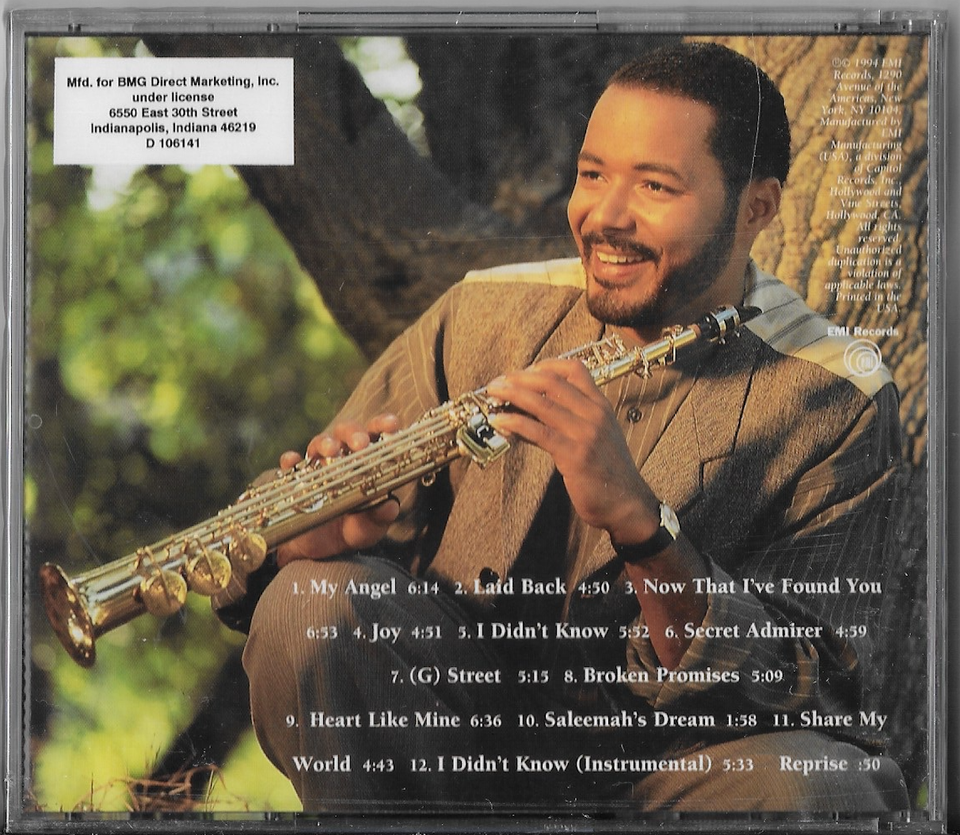 Share My World by Najee (Jerome Najee Rasheed) (CD, Oct-1994, EMI Music ...