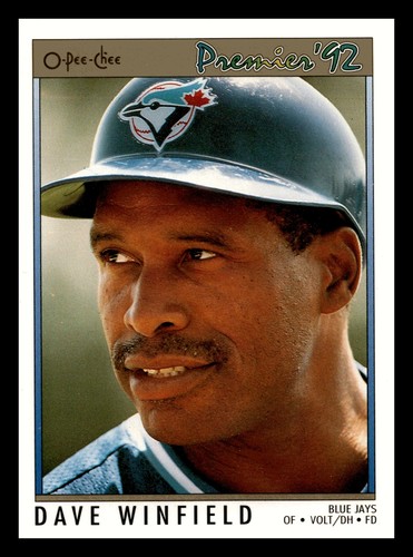 Dave Winfield 1992 O-Pee-Chee Premier #150 HOF Toronto Blue Jays NM ...