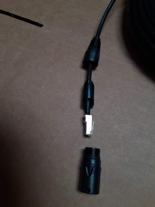 35FT 6 Channel CAT-6 Snake Tactical Shielded Neutrik Ethercon Video ...