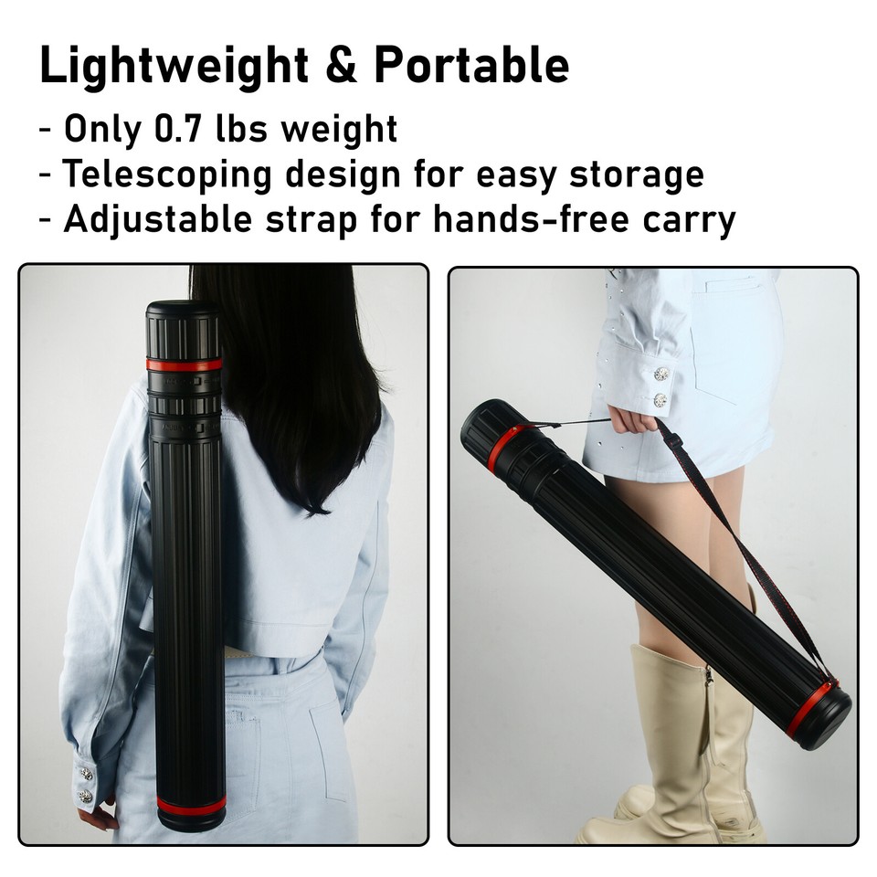 Waterproof Telescoping Poster Tube Extendable Storage Tube For Artwork ...