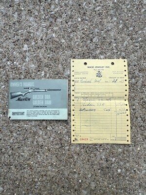 Marlin Model Golden 39A 39M ORIGINAL 1973 Owners Manual w/ 77’ Purchase ...