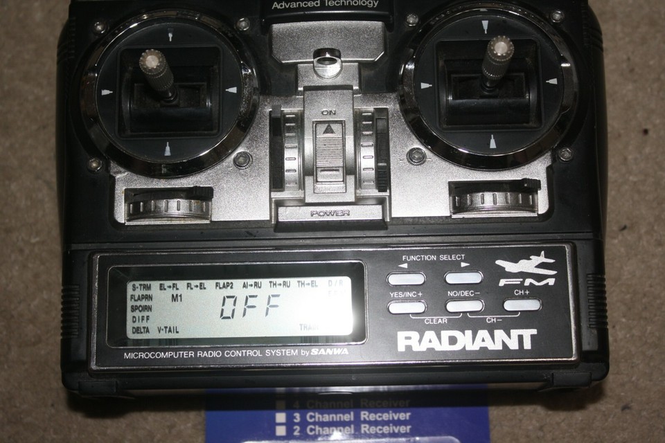 Airtronics Sanwa 2.4GHz Updated Radiant 6P radio RC Transmitter & Rx ...