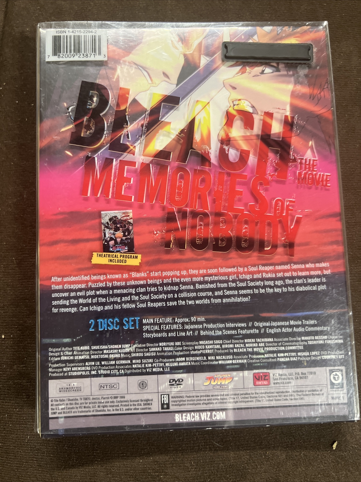 Bleach+Movie+1%3A+Memories+of+Nobody+%28DVD%2C+2008%2C+2-Disc+Set%29 ...
