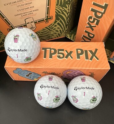 Taylormade TP5x Tiki Pix 3 Golf Balls One Sleeve Mai Tai Hawaii | eBay