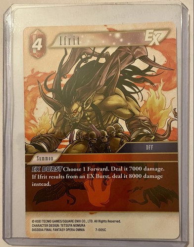 Final Fantasy TCG Ifrit Card | eBay