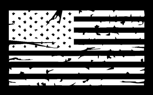 Distressed American Flag Decal, sticker, Vinyl, for Car, Truck, Jeep 2 ...