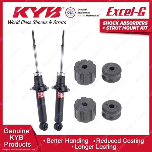 2x Rear KYB Shock Absorbers + Strut Mount Kit for Nissan Maxima A32 ...
