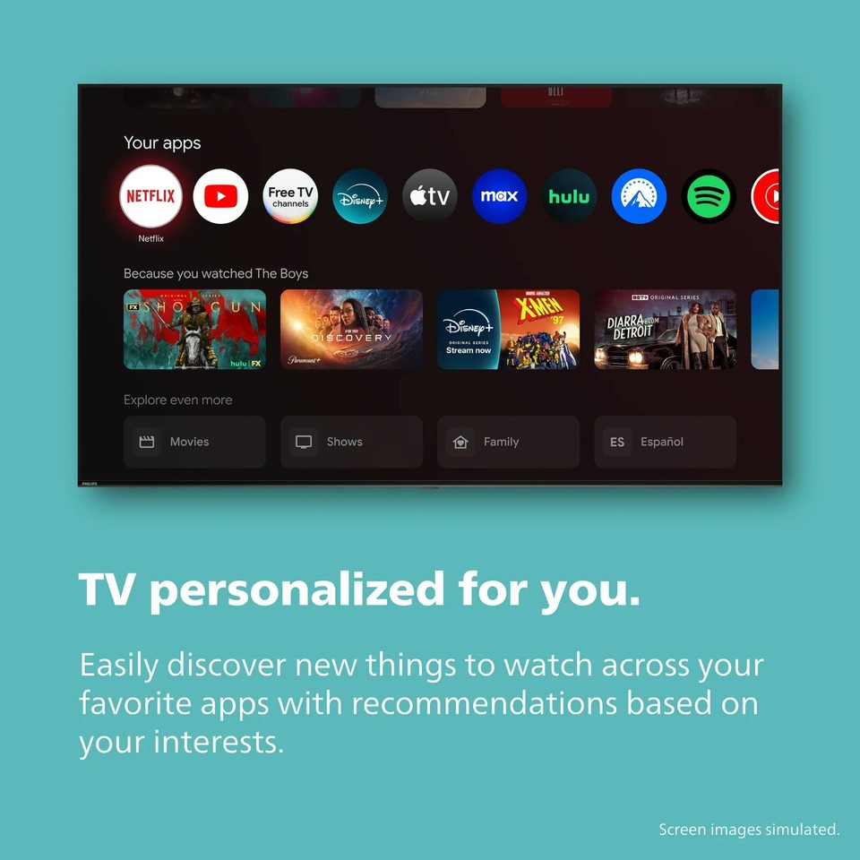 Philips 70" inch 4K Google Smart TV LED HDR 10 Ultra HD [Cyber Deal] | eBay