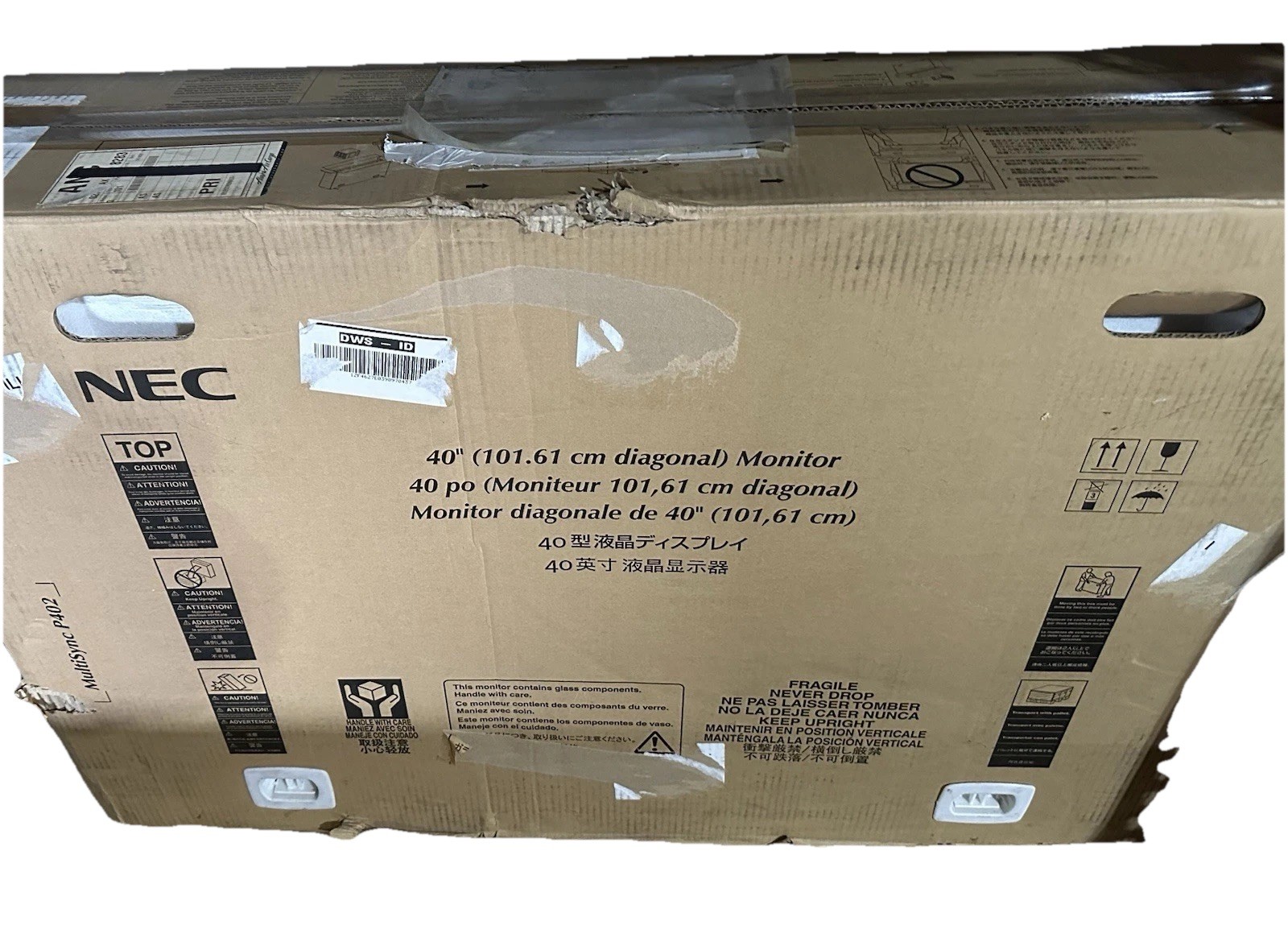 NEC P402 Professional Grade Large Display 40in Monitor Wall Mount - New ...