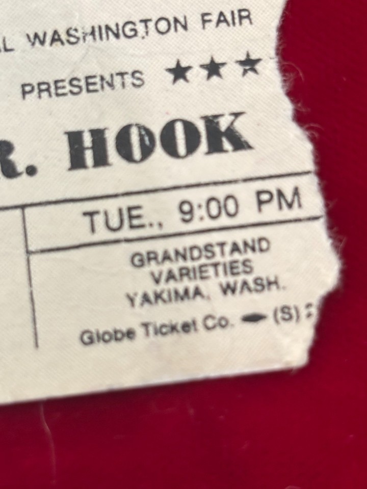 Central WA State Fair Dr Hook Concert Ticket Stub 1980 Pencil Scribble ...