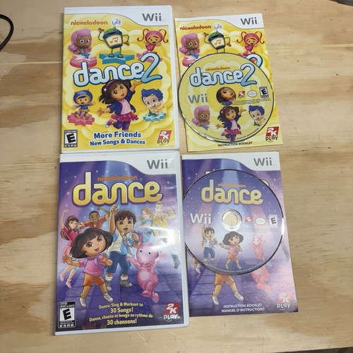 Nickelodeon Dance 1 & 2 Nintendo Wii Complete In Box 2 Game Set | eBay