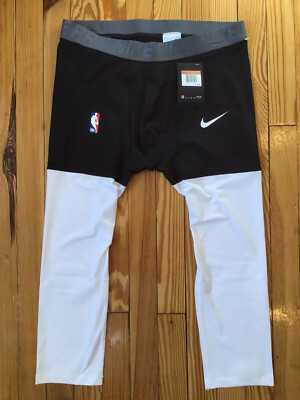 Nike NBA Pro 3/4 Compression Pants Player Issued Mens XXL AT9764-011 ...