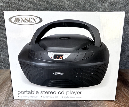 Jensen CD-475 Portable CD Player with AM/FM Stereo Radio Color Black | eBay
