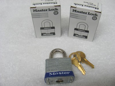Master Lock 2" Laminated Padlock Harden Steel Rust-Proof Keyed Alike ...