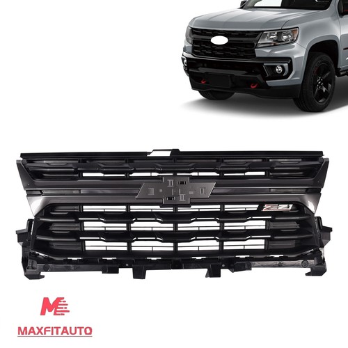 Fits Chevrolet Colorado Z71 2021-2022 Front Upper Grille W/ Grey Trim ...