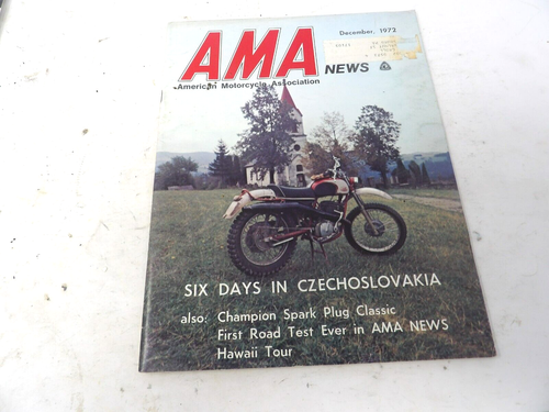 December 1972 AMA News Magazine Jawa Six Days | eBay