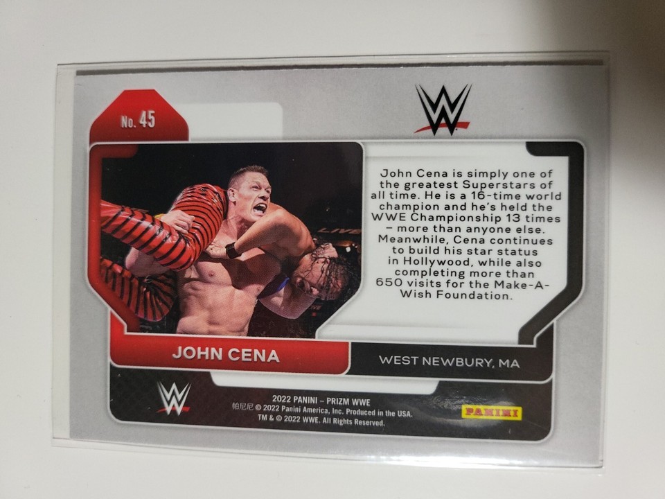 2022 Panini Prizm WWE - John Cena card #45 | eBay