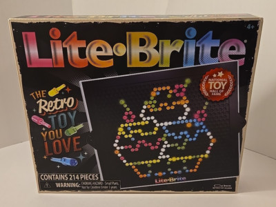 214 Pegs Magic Screen Retro Style Lite Brite Kids Toy Fun Light Bright ...
